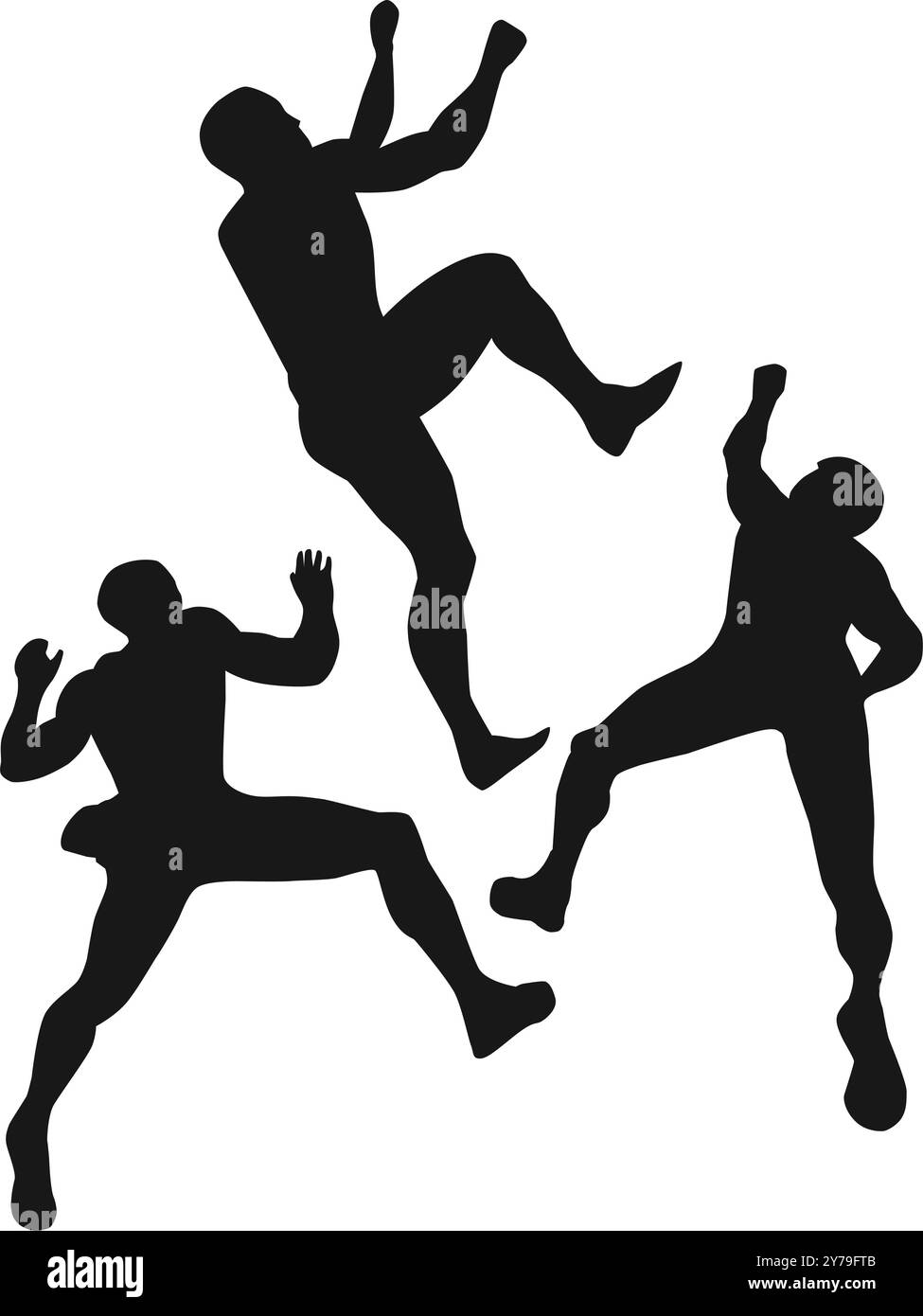 Athlete Climb Competition Silhouette Vector Illustrator Stock Vector ...