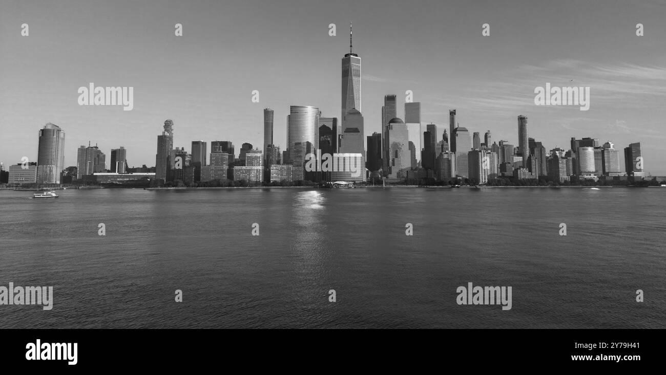 New York skyline landmarks skyscrapers. Travel to America. New York ...