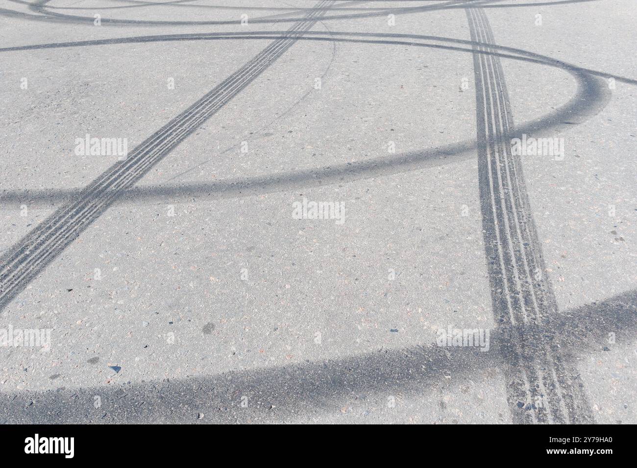 Tire track mark on asphalt tarmac road race track texture and ...