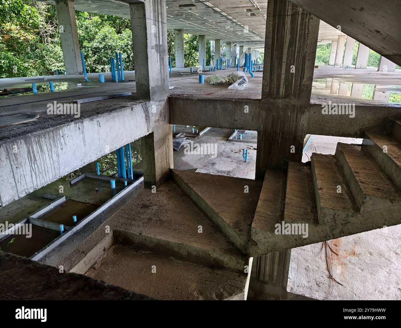 A well constructed set of stairs with concrete elements Stock Photo - Alamy