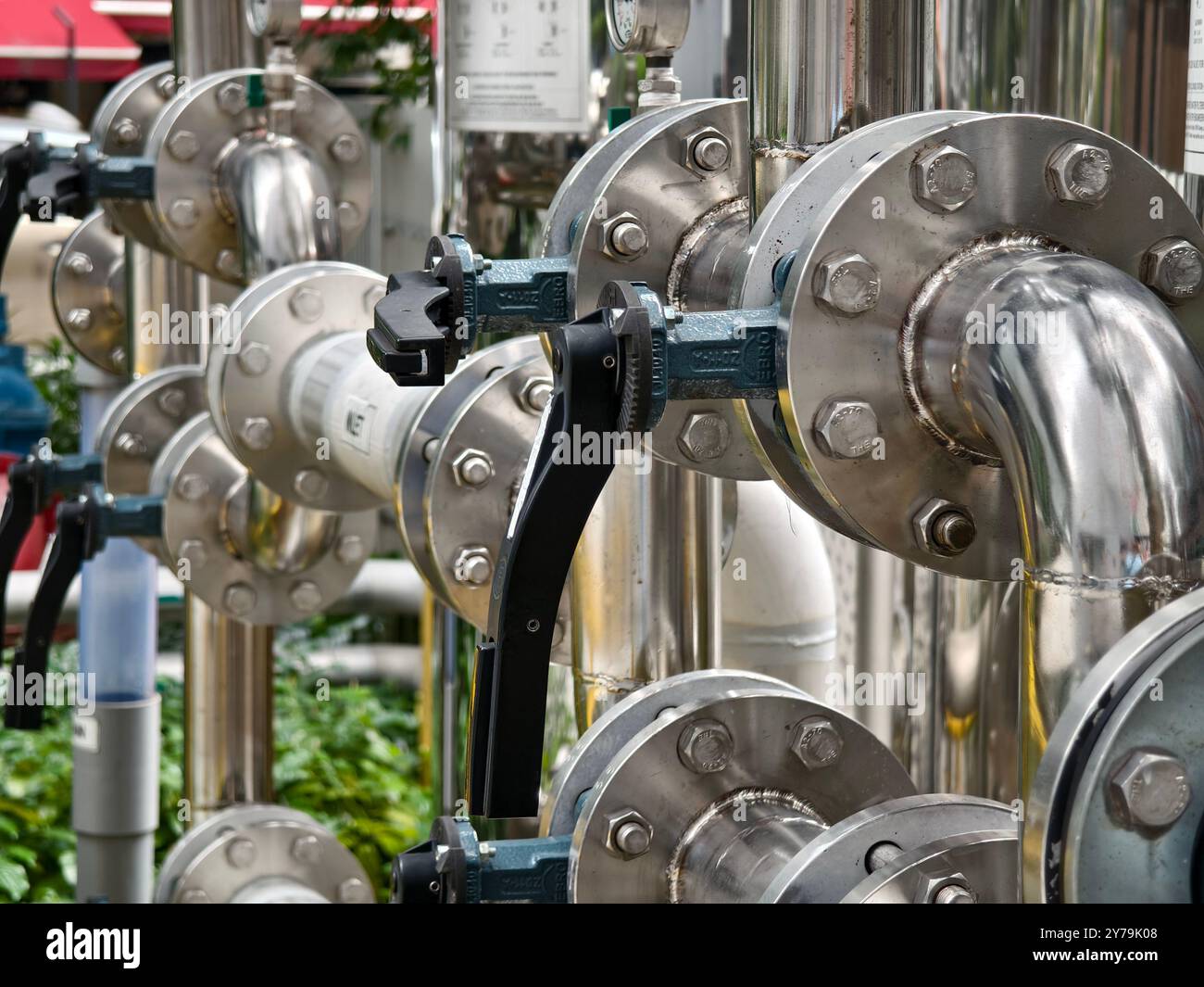 A collection of pipes is interconnected with each other Stock Photo - Alamy
