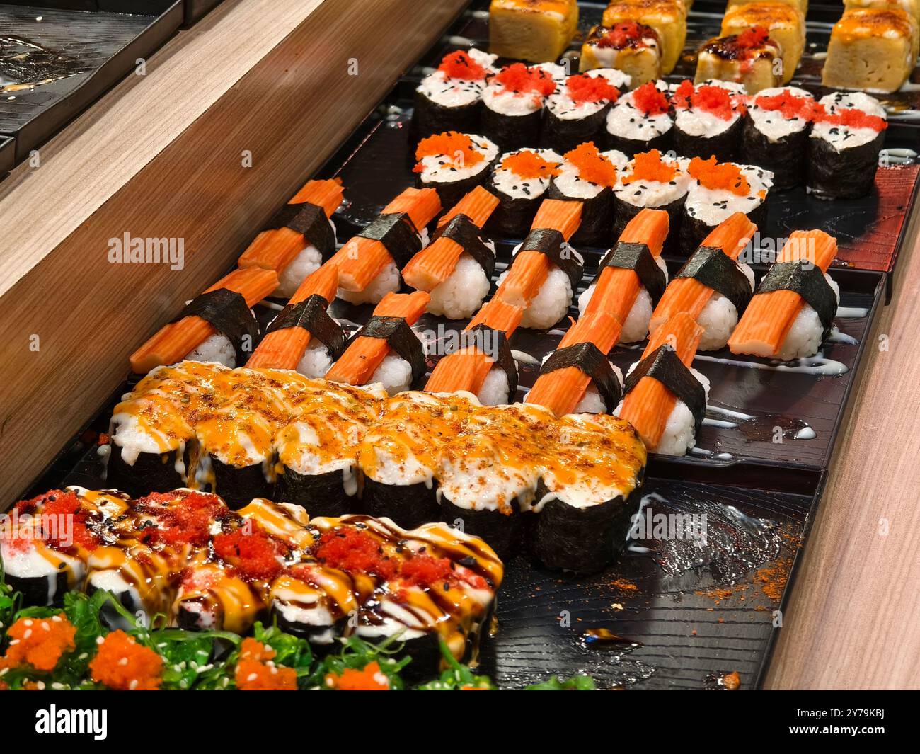 Exquisite platter sushi rolls hi-res stock photography and images - Alamy