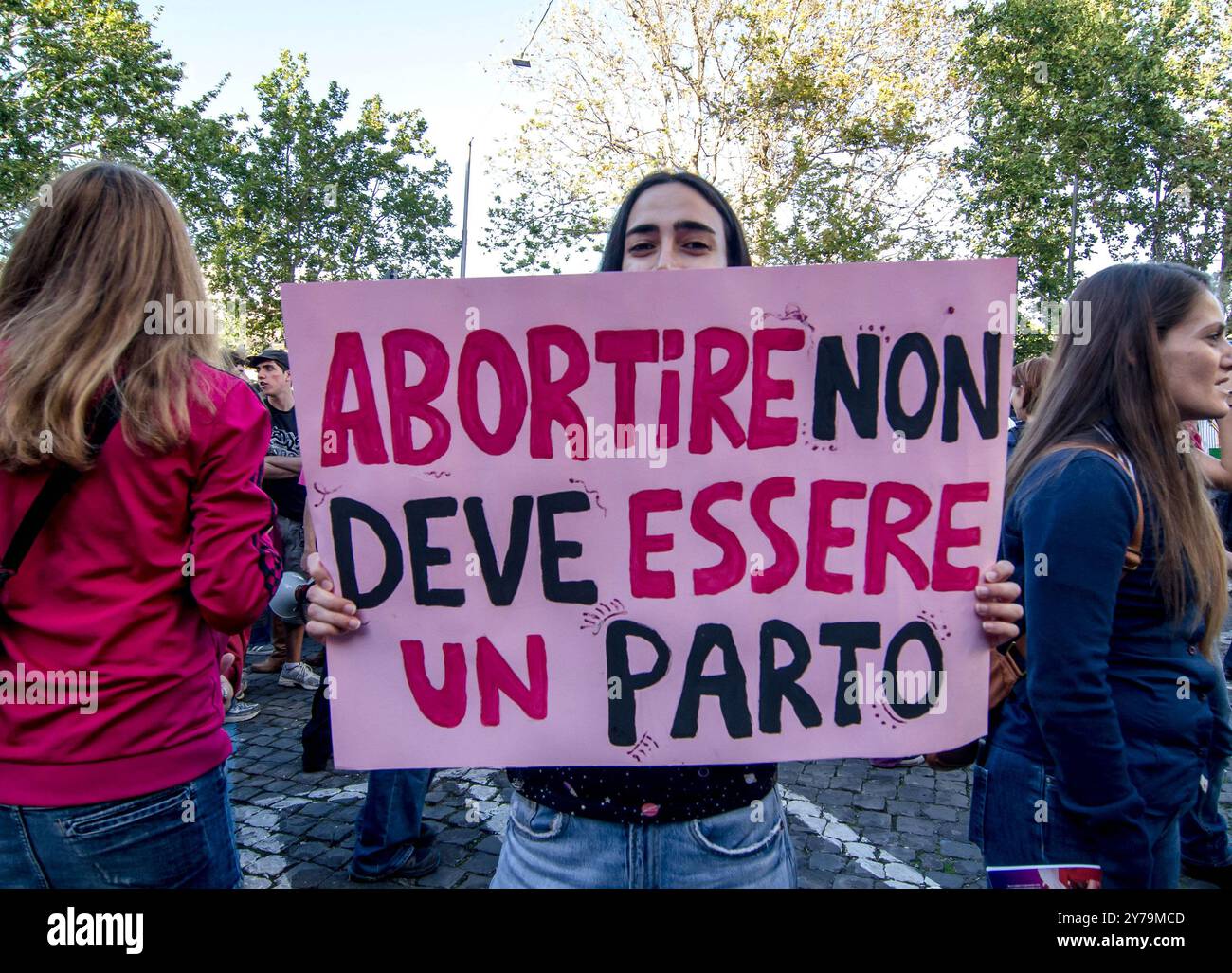 Rome, Italy, Italy. 28th Sep, 2024. Demonstration in Rome in front of ...