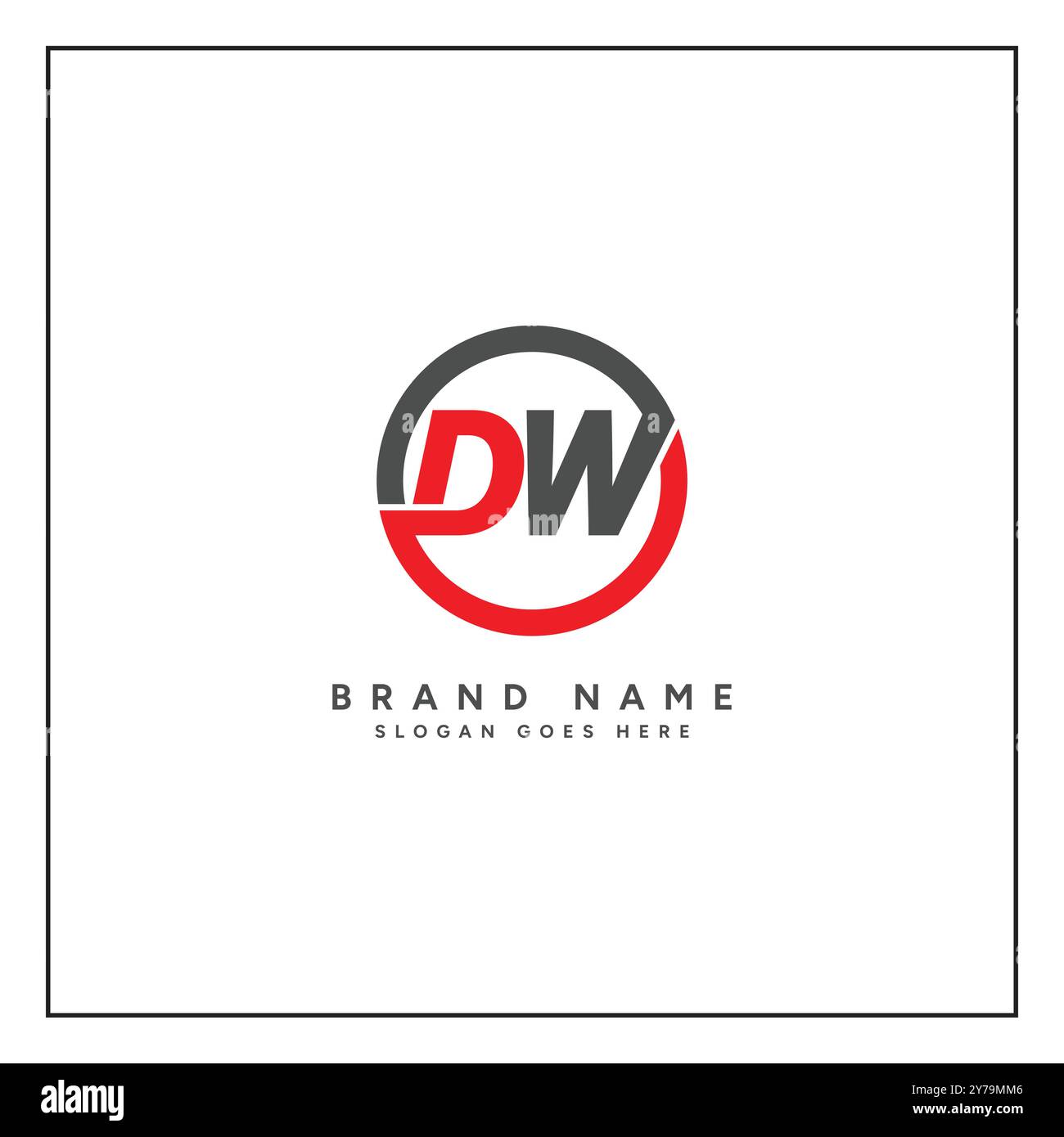 Dw initials logo Stock Vector Images - Alamy