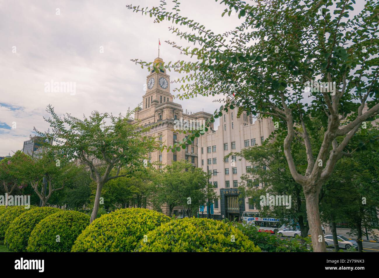 Shanghai, China- Mar 30, 2024 : Historical building in Shanghai City ...