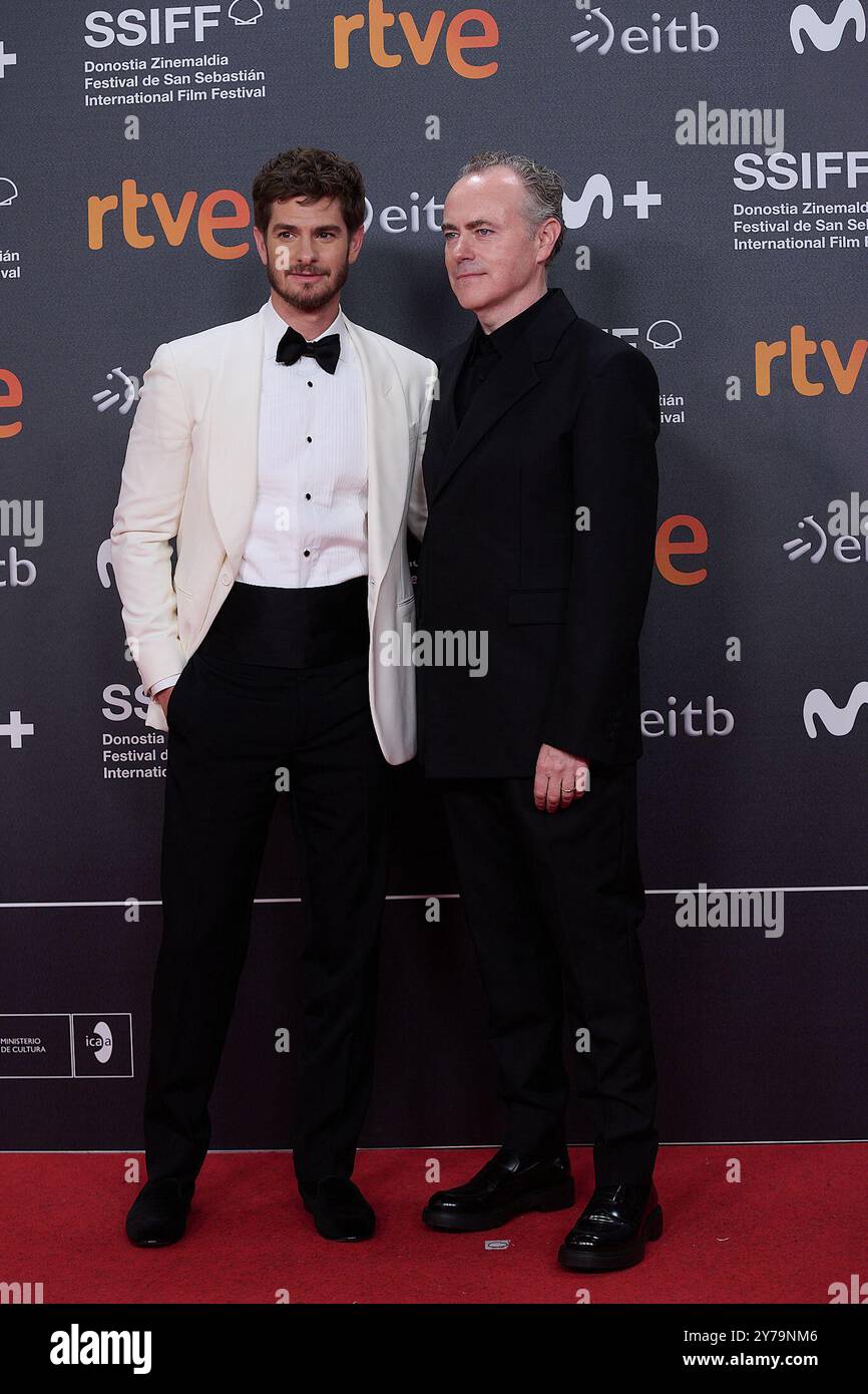 Andrew Garfield and John Crowley attend the closing red carpet during ...