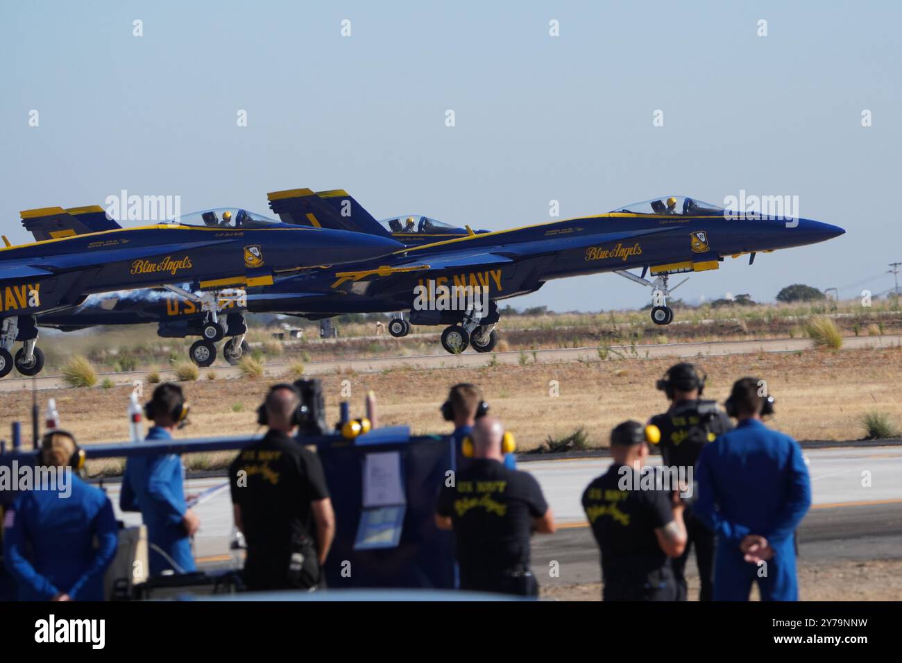 San Diego, United States. 28th Sep, 2024. U.S. Navy Blue Angels team ...