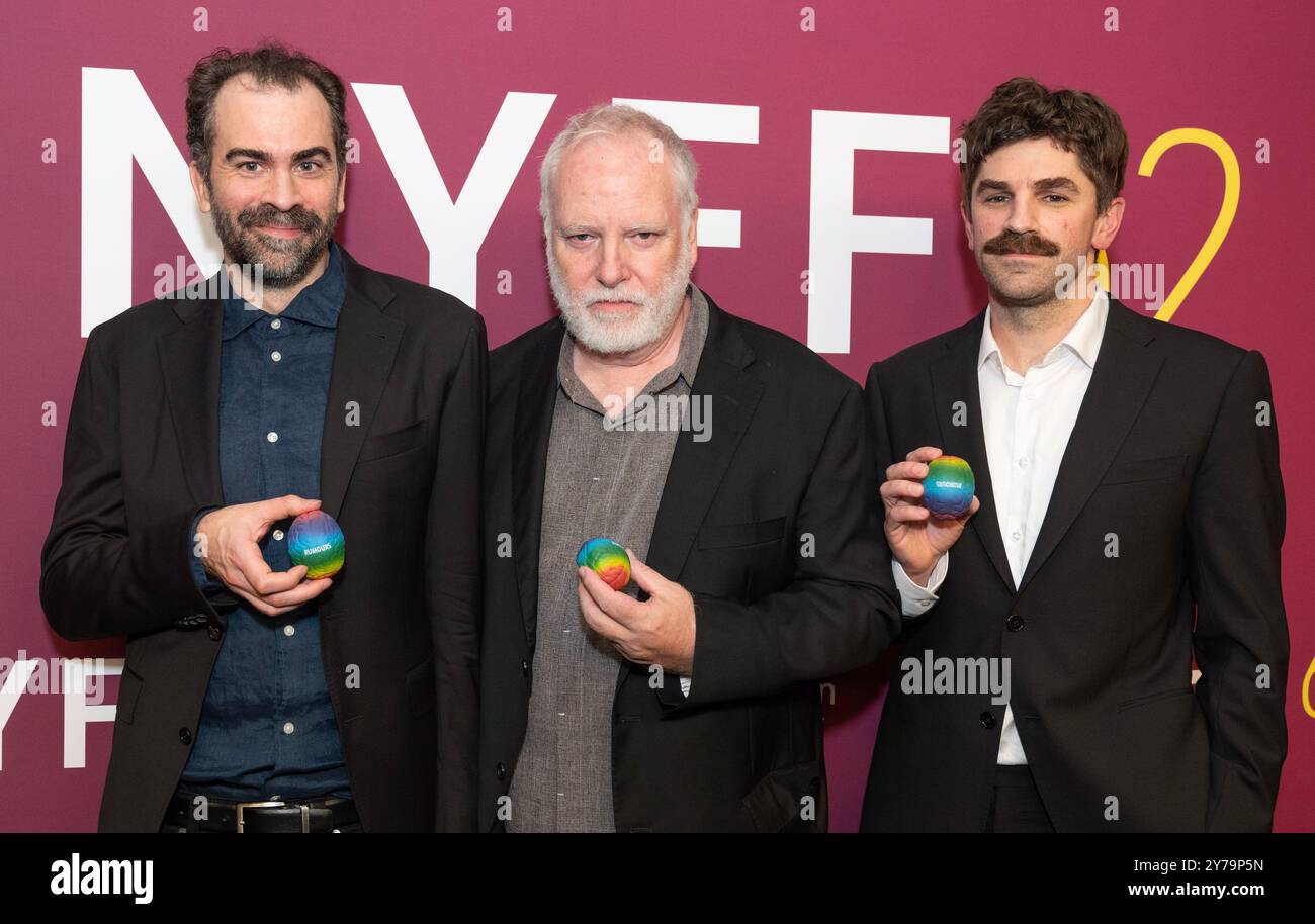 New York, NY, USA, 28 September, 2024: Galen Johnson, Guy Maddin, Evan ...