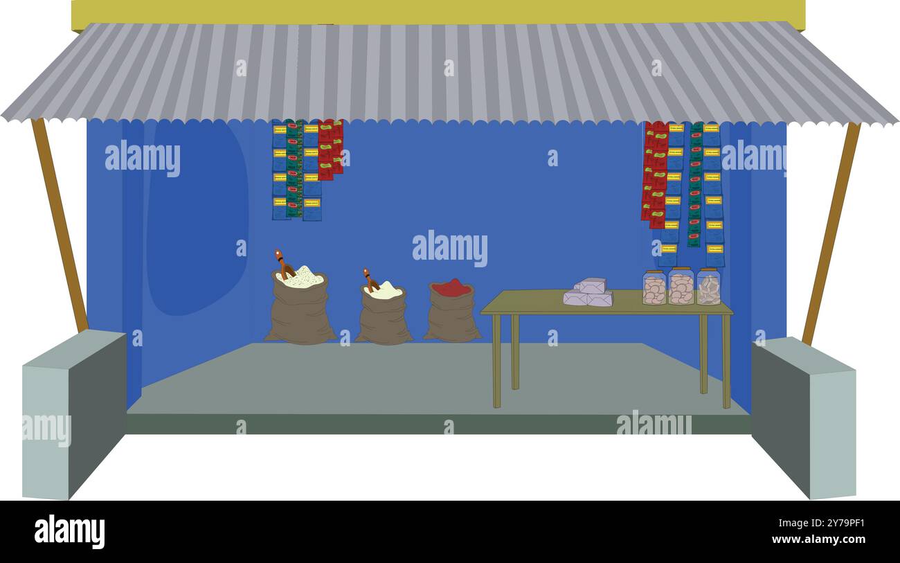 Indian village tea stall isolated white background clipart for cartoon ...