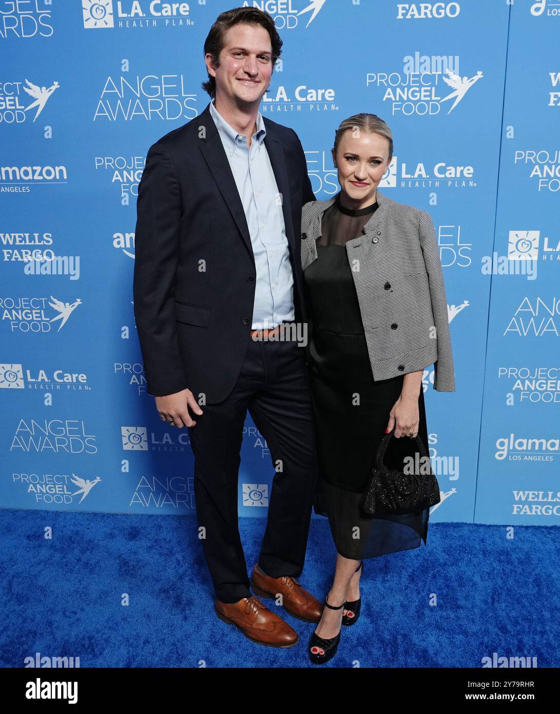 Los Angeles, USA. 28th Sep, 2024. (L-R) Jack Anthony and Emily Osment at the Project Angel Food ...