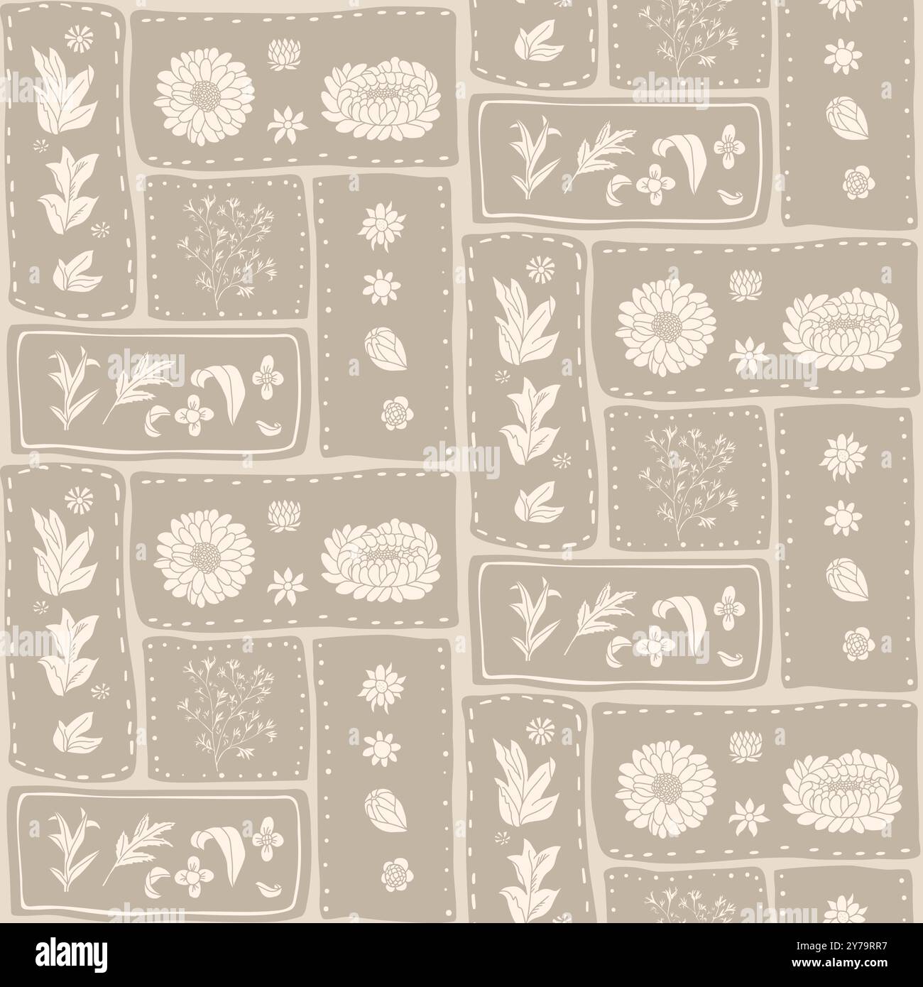 Delicate floral pattern in earthy tones hi-res stock photography and ...