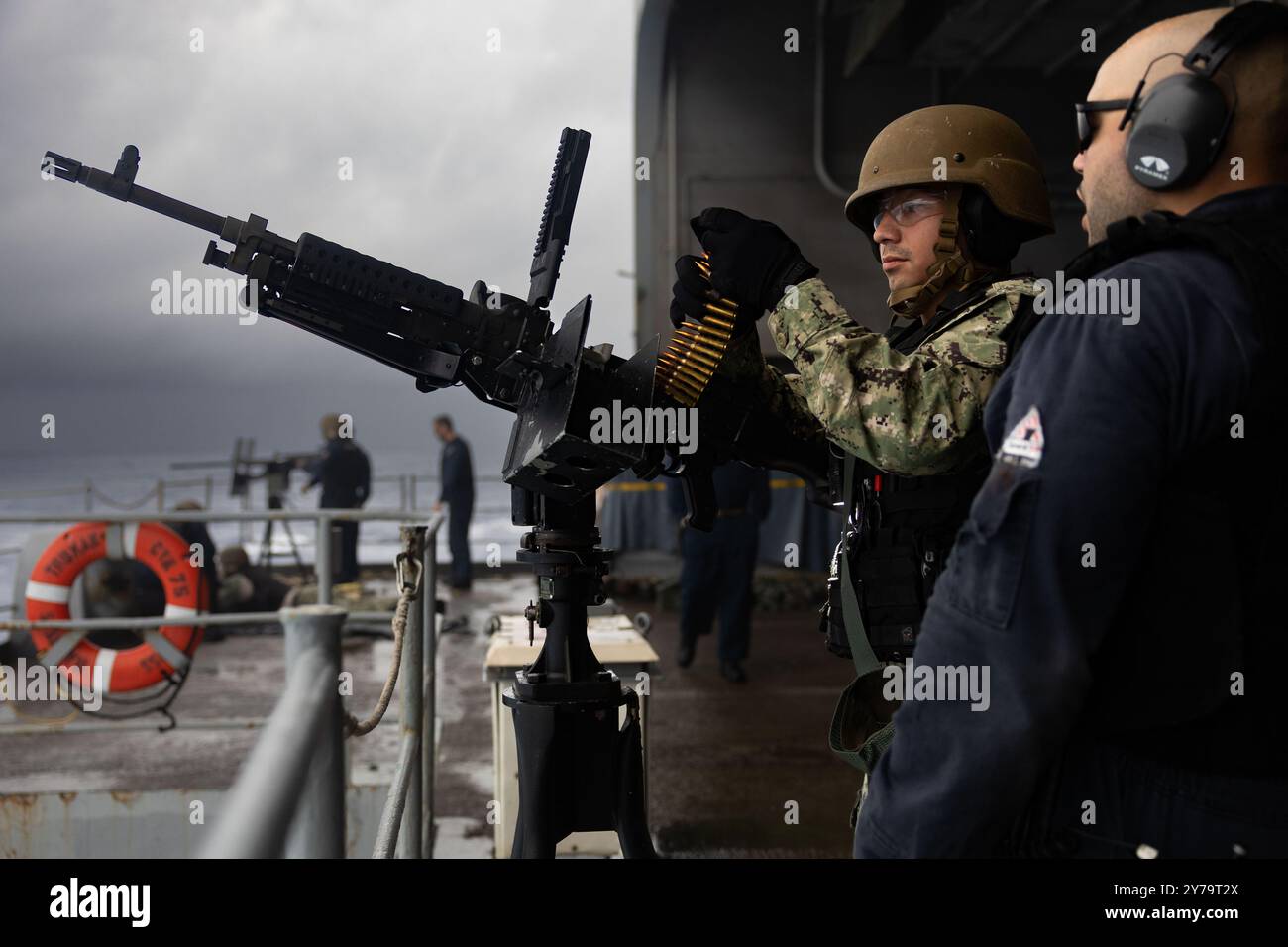 240928-N-DL824-1204 ATLANTIC OCEAN (Sept. 28, 2024) Master-at-Arms 3rd ...