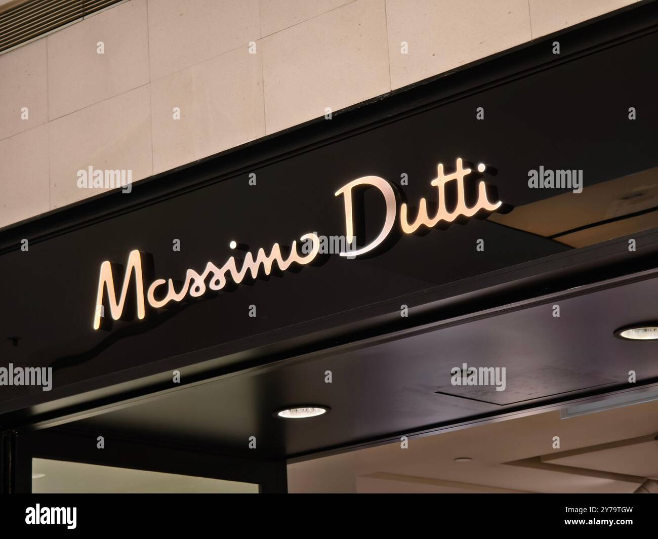 KUALA LUMPUR, MALAYSIA - AUGUST 28, 2024: Massimo Dutti brand retail ...
