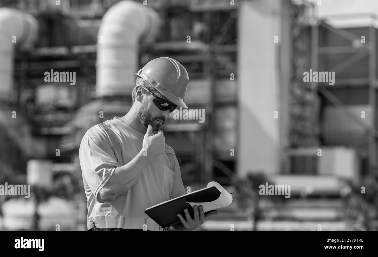 Engineers workers, industry factory worker outdoor. Factory operator ...