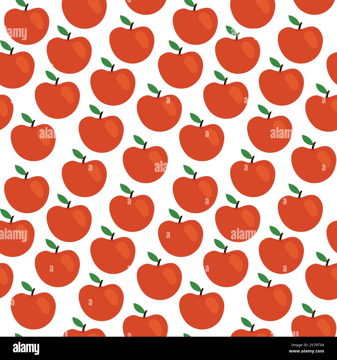 Row of apples illustration Stock Vector Images - Alamy