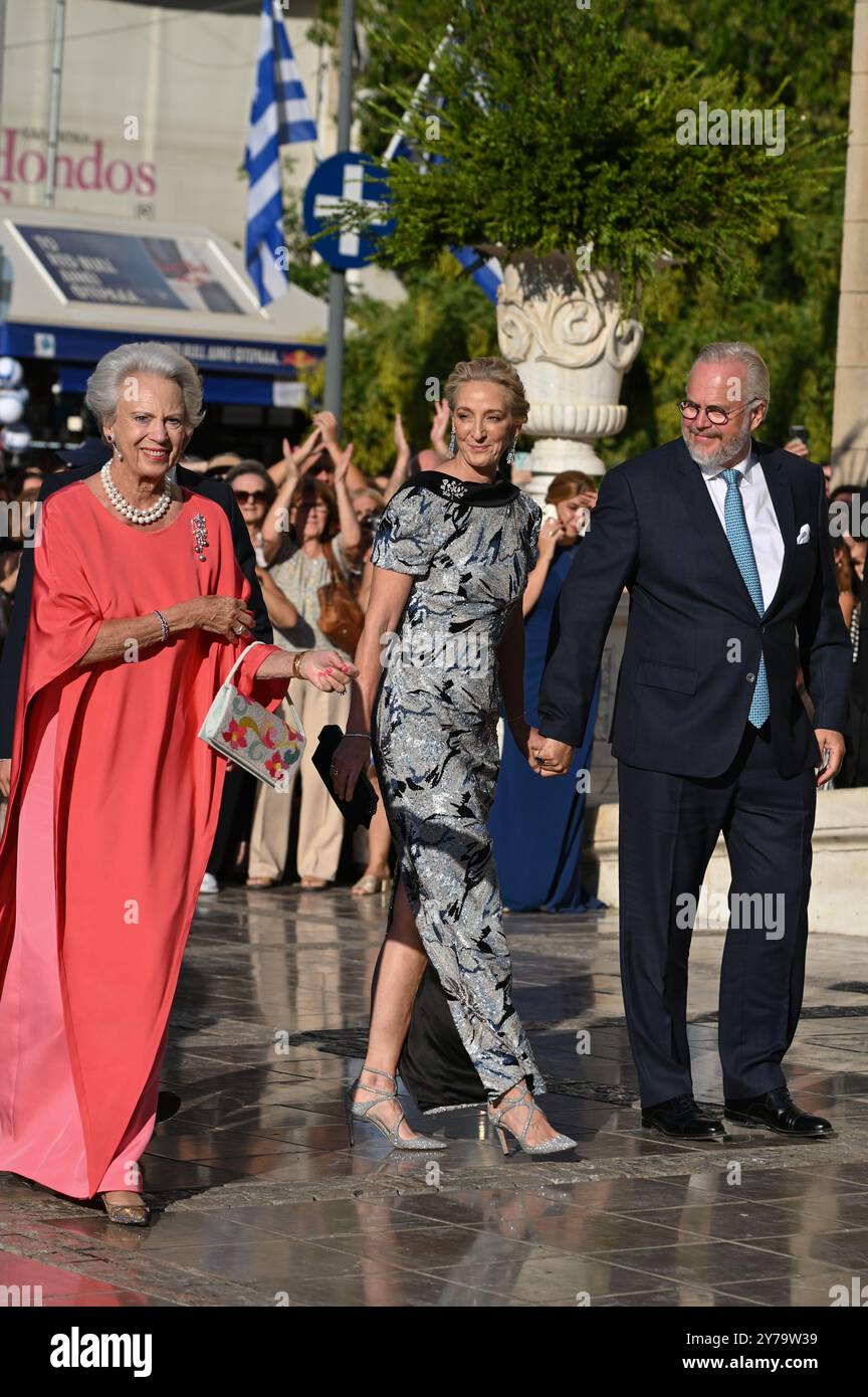 Athens, Greece. 28th Sep, 2024. Princess Benedikte of Denmark, Princess ...