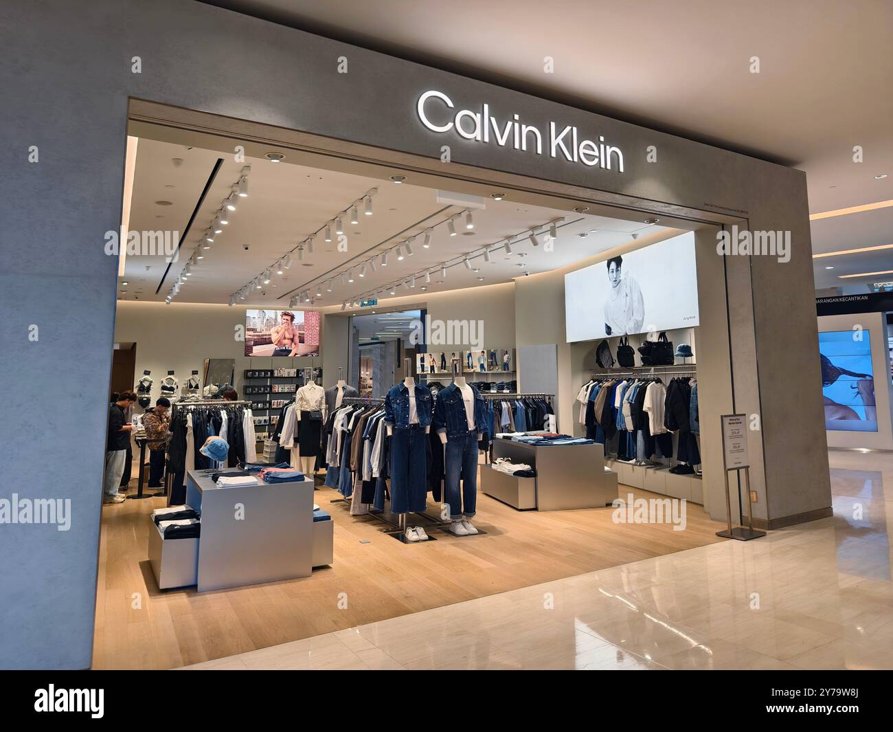 KUALA LUMPUR, MALAYSIA - AUGUST 28, 2024: Calvin Klein brand retail ...