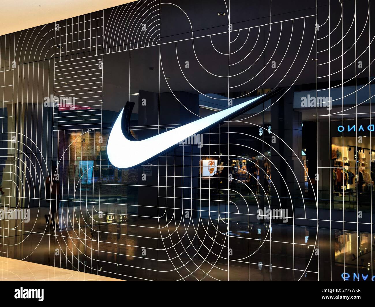KUALA LUMPUR, MALAYSIA - AUGUST 28, 2024: Nike brand retail shop in the ...
