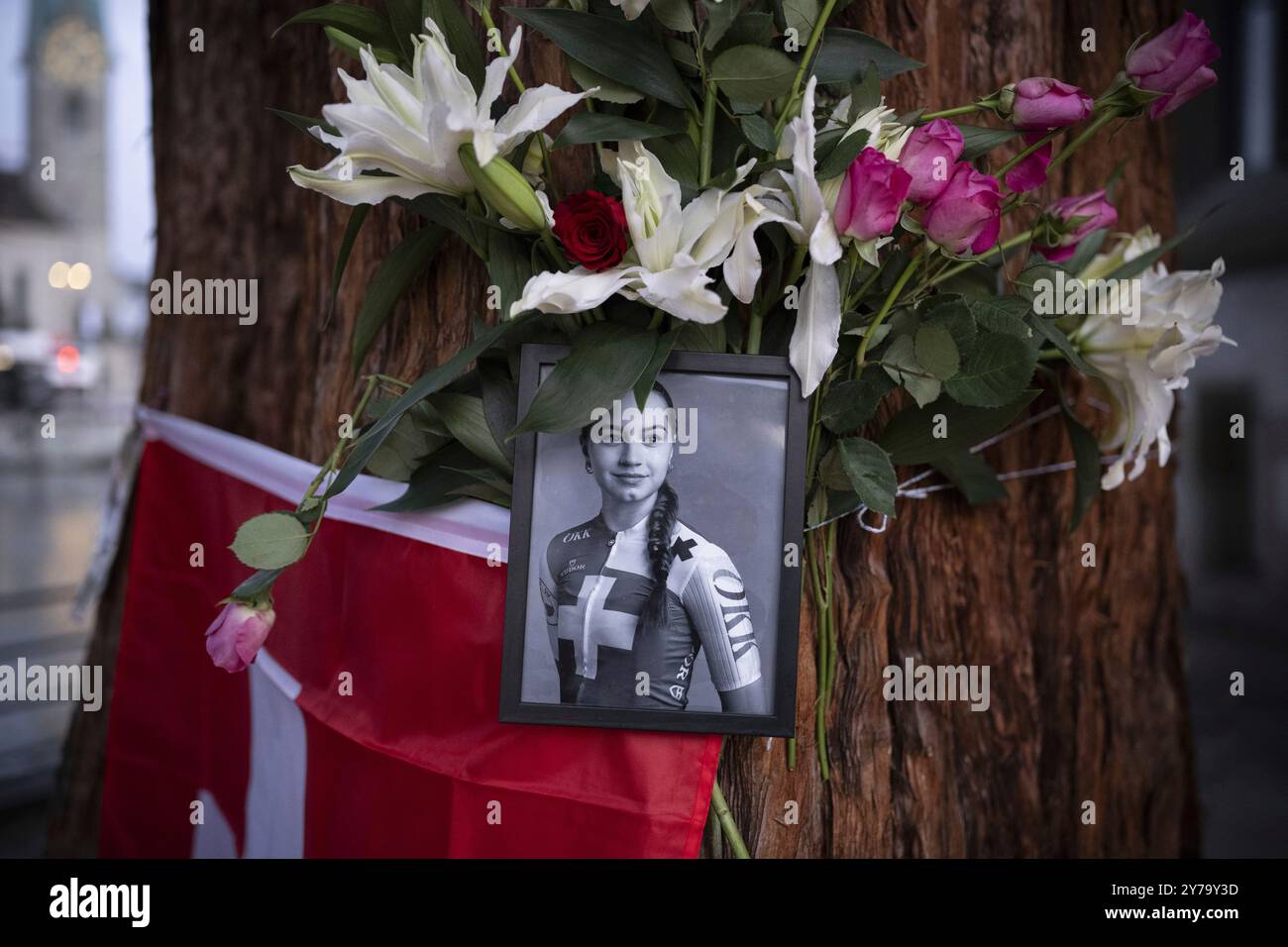 The memorial for Muriel Furrer from Switzerland who died after a ...