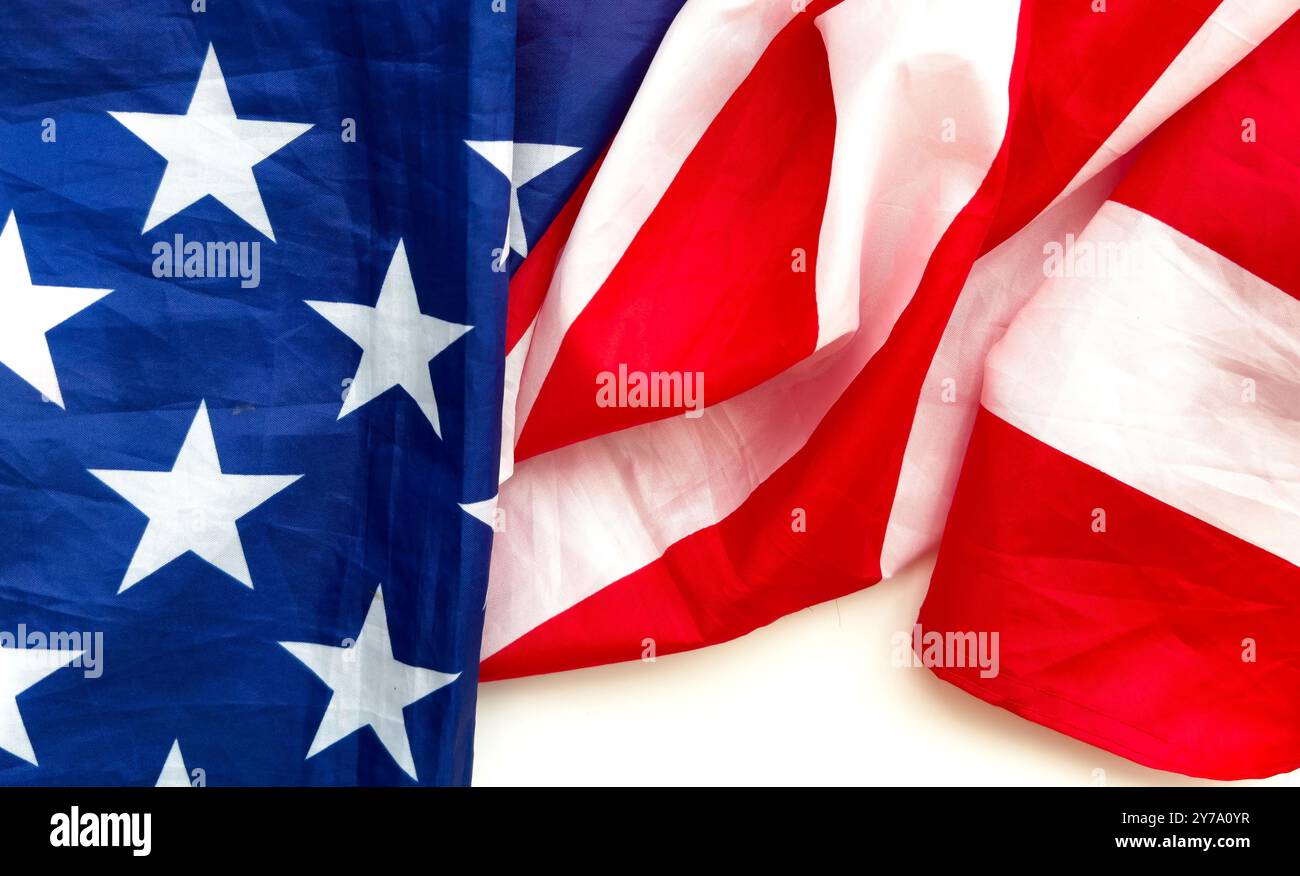 American Wave Flag Background. USA Stock Photo - Alamy
