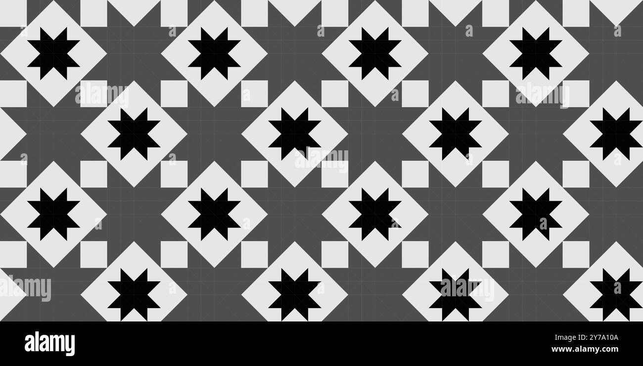 Black and white abstract pattern. Seamless monochrome repeating pattern ...