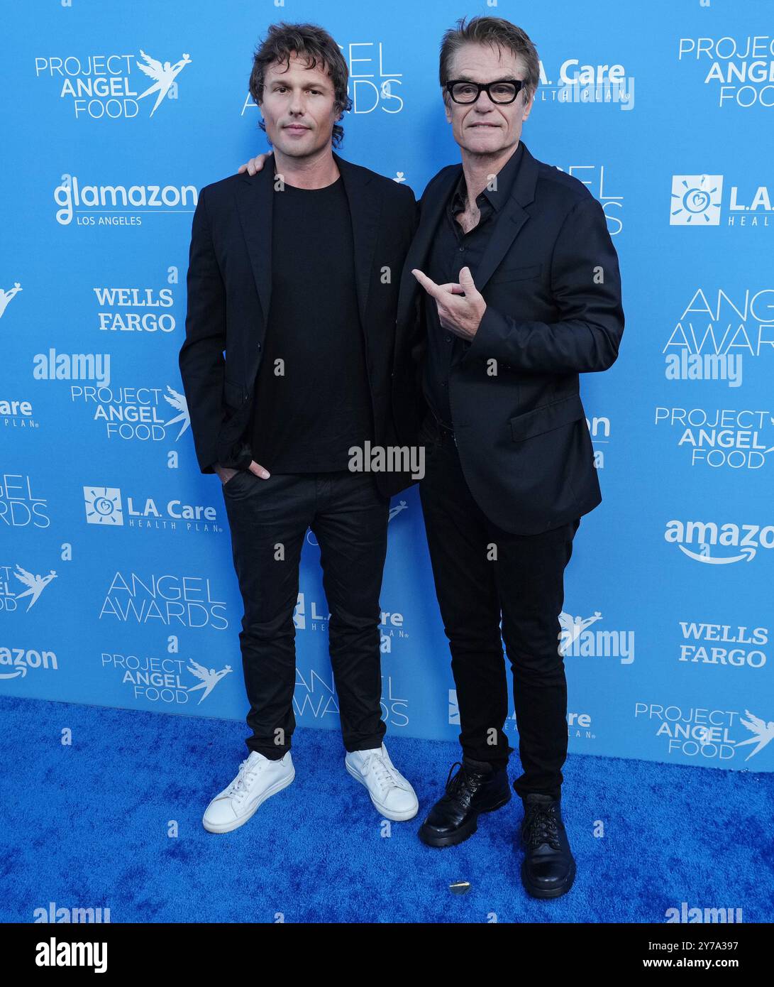 Los Angeles, USA. 28th Sep, 2024. (L-R) Dimitri Hamlin and Harry Hamlin ...