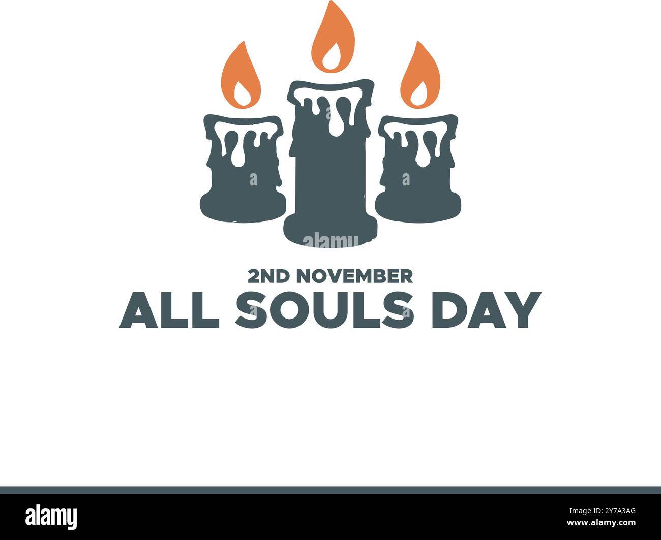 all souls day, 2nd November, Greeting card, social media editable ...