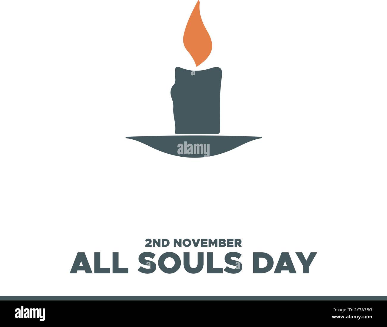 all souls day, 2nd November, Greeting card, social media editable ...