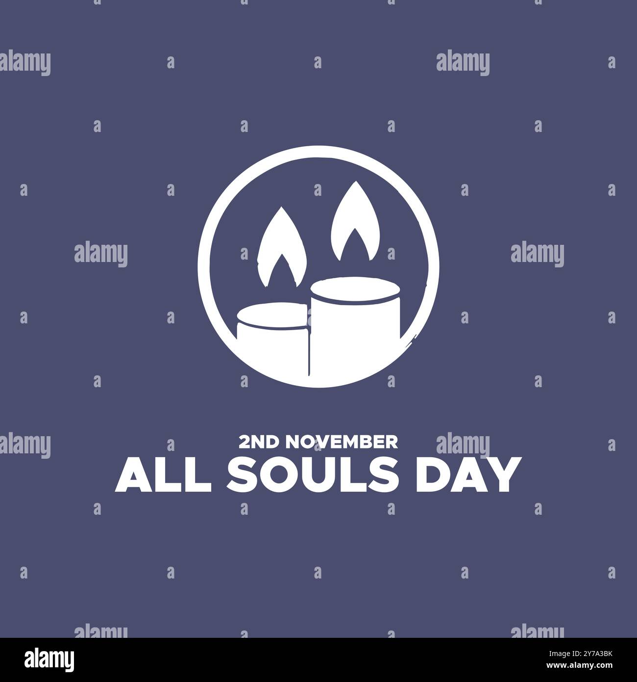 all souls day, 2nd November, Greeting card, social media editable ...