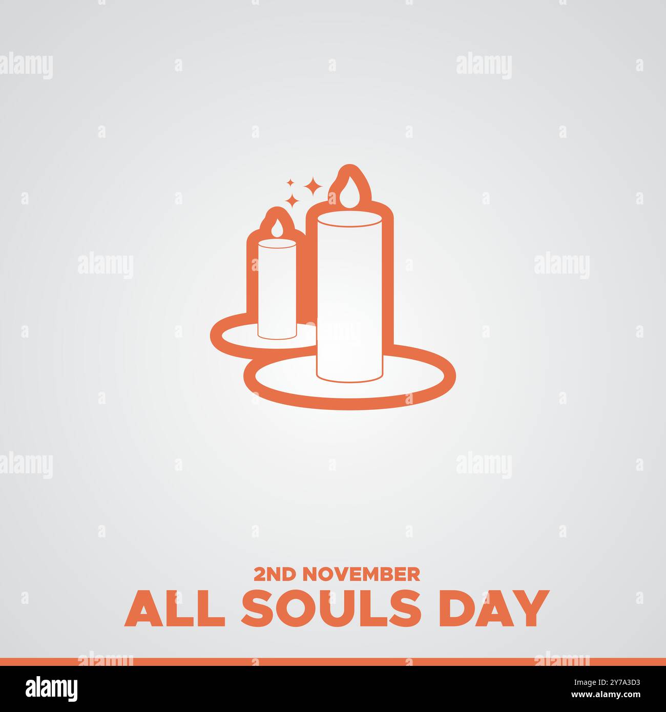 all souls day, 2nd November, Greeting card, social media editable ...