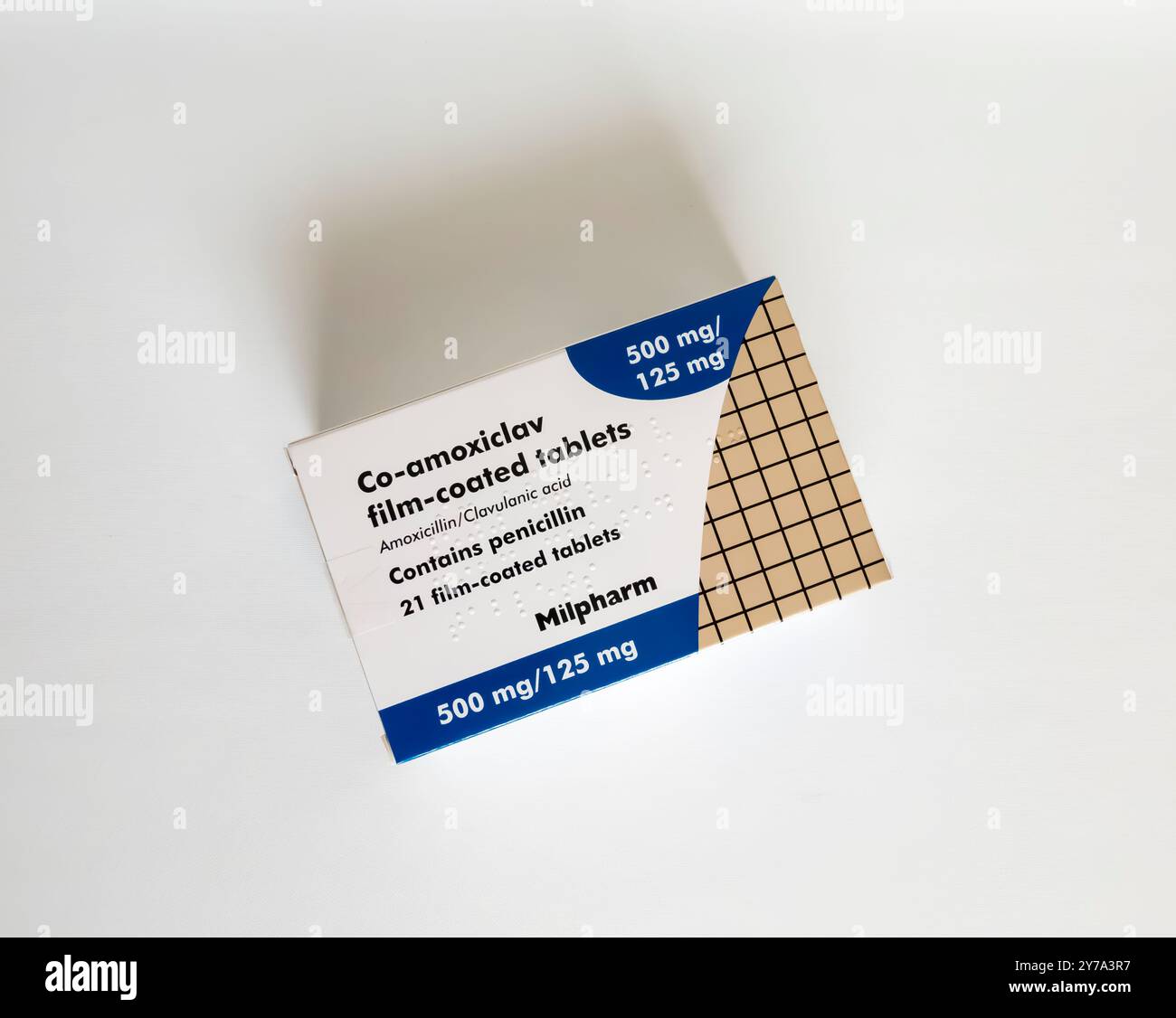 Co-amoxiclav tablet box Stock Photo - Alamy