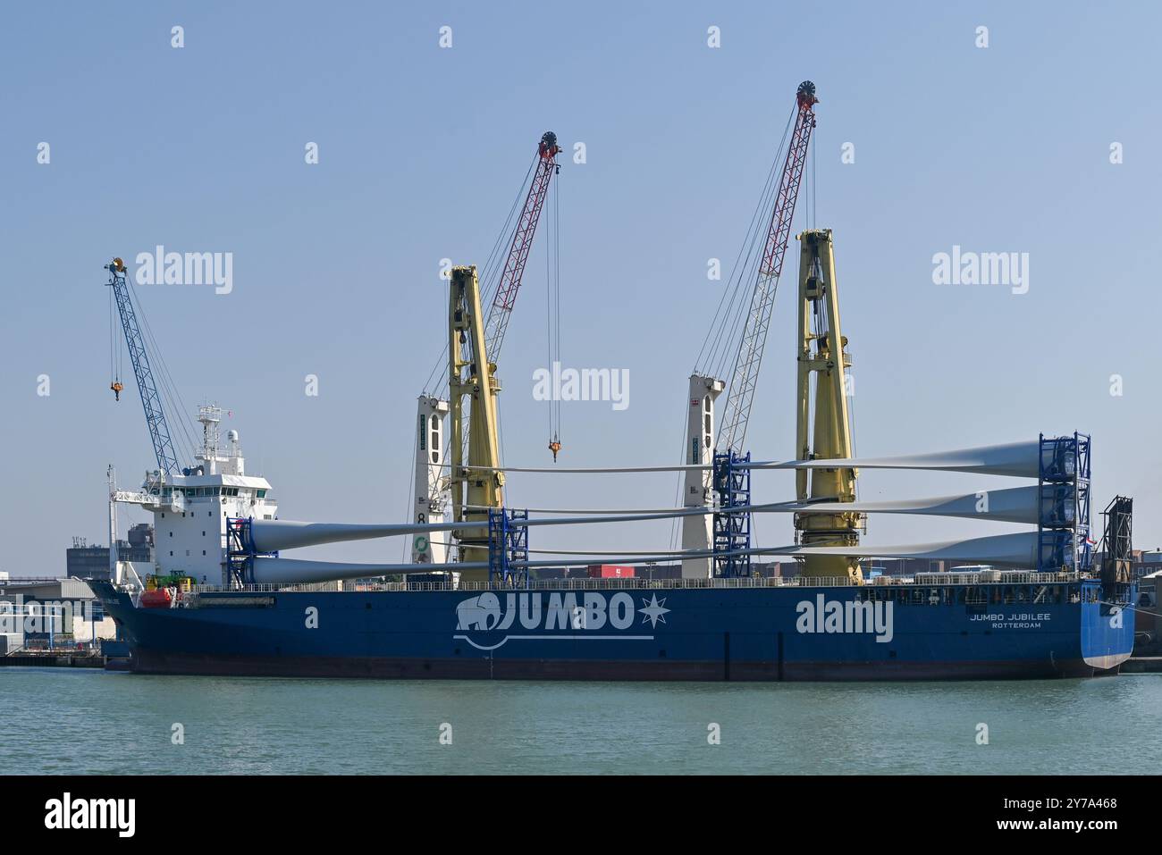 The Jumbo Jubilee ship moored in Portsmouth harbour with a cargo of ...