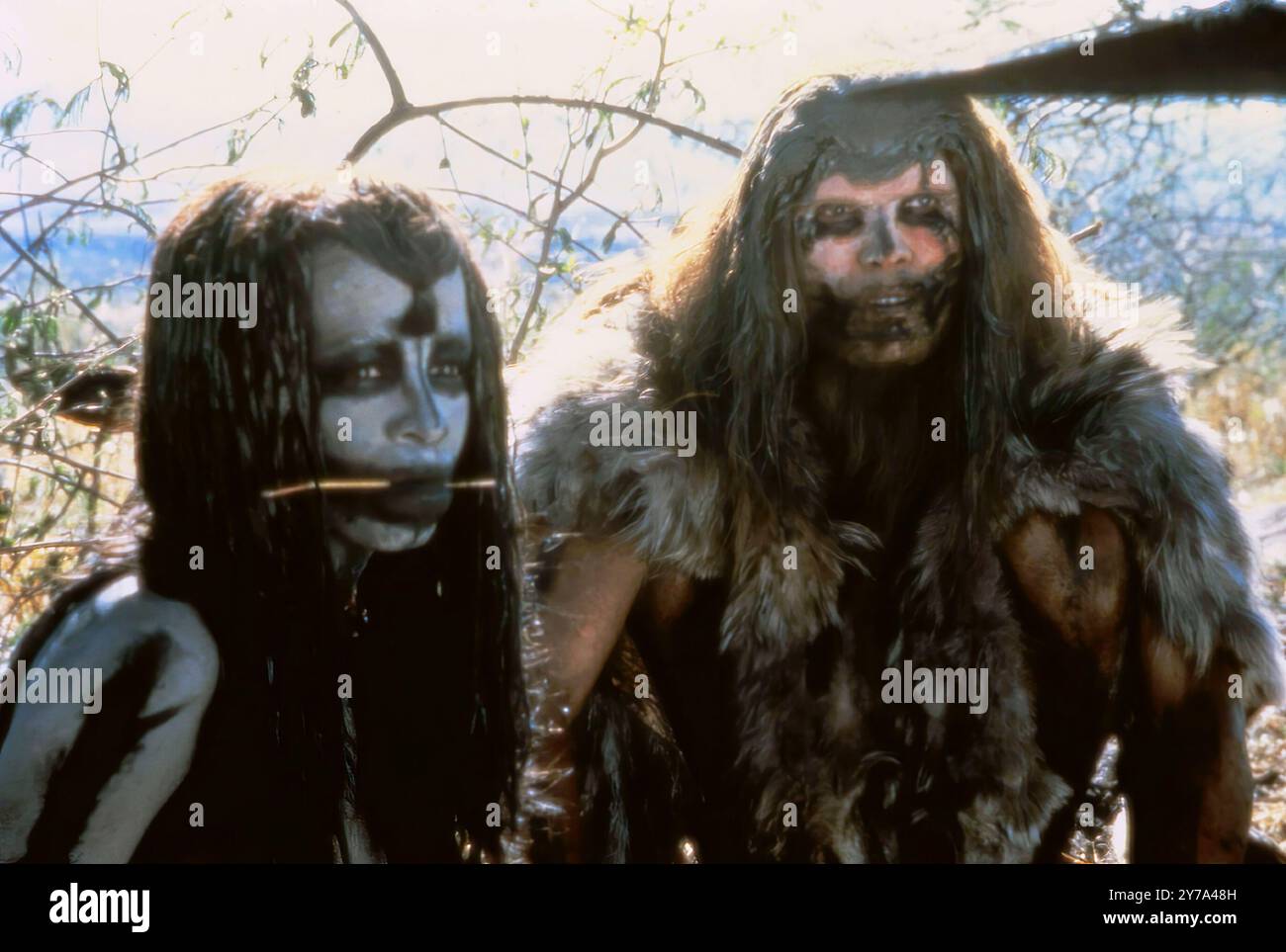 EVERETT MCGILL and RAE DAWN CHONG in QUEST FOR FIRE (1981) -Original title: LA GUERRE DU FEU ...