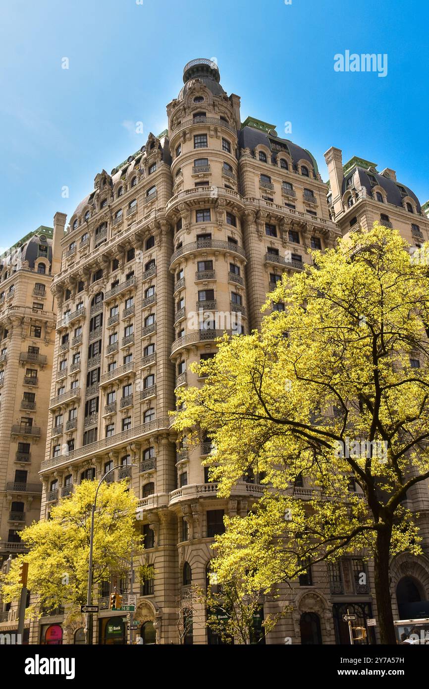 Facade of the Ansonia building (formerly the Ansonia Hotel Stock Photo ...