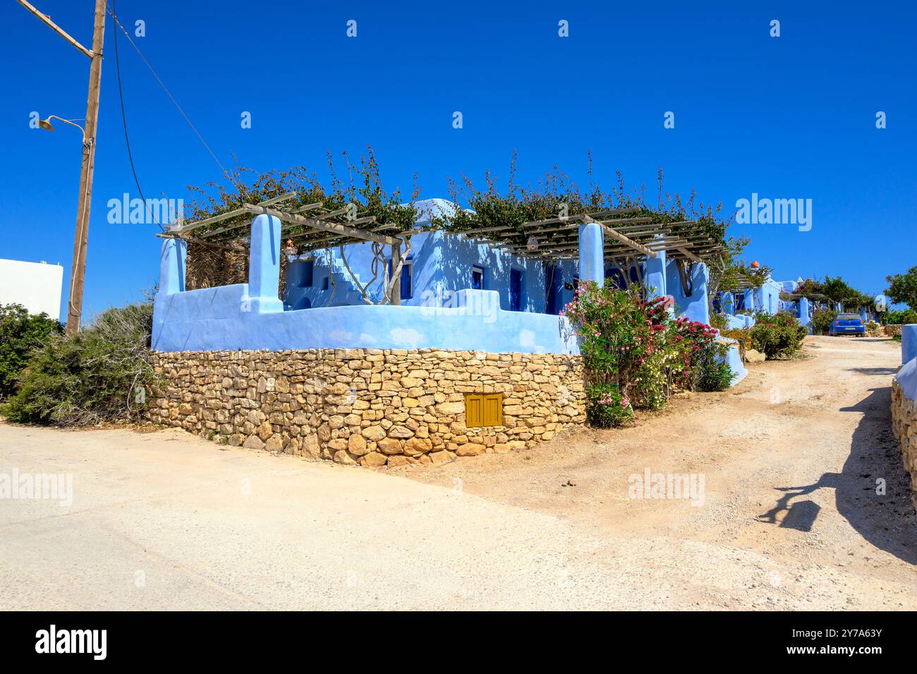Ano Koufonisi, Greece - May 15, 2024: Cycladic style architecture on ...