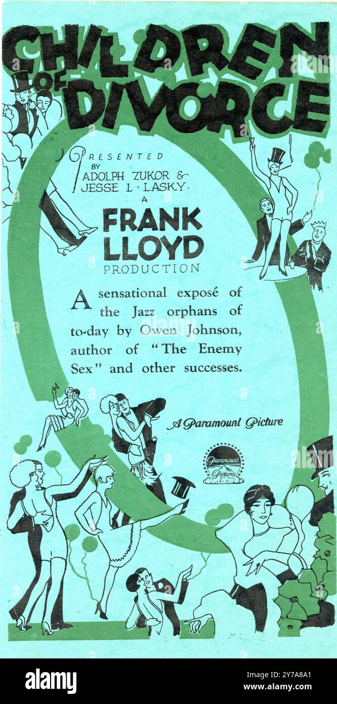 Vintage Flyer for CHILDREN OF DIVORCE 1927 starring CLARA BOW, ESTHER ...