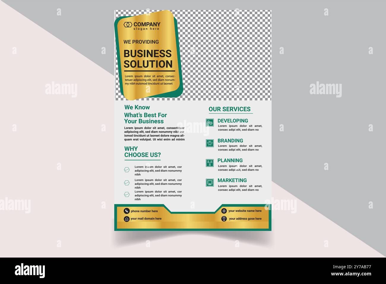 Presentation conference page design Stock Vector Images - Alamy