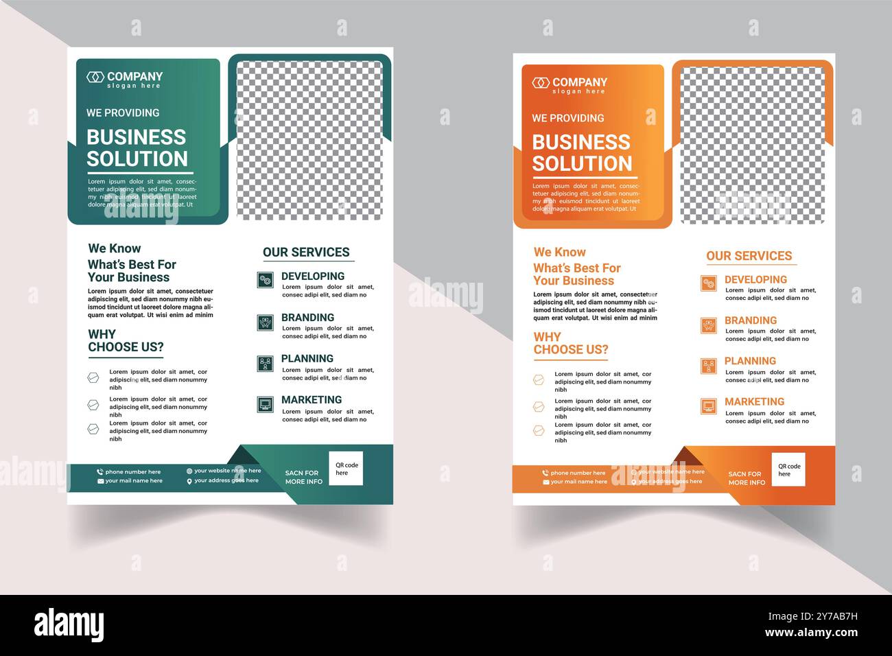 unique corporate flyer design Stock Vector Image & Art - Alamy