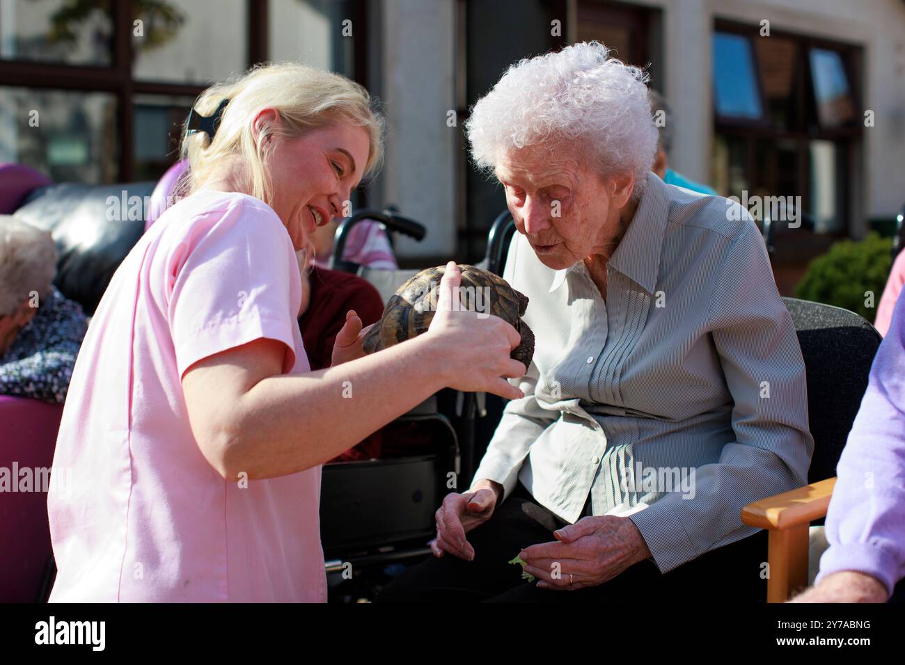 Seapatrick Care Home resident Celine sings Danny Boy to Mushroom the ...