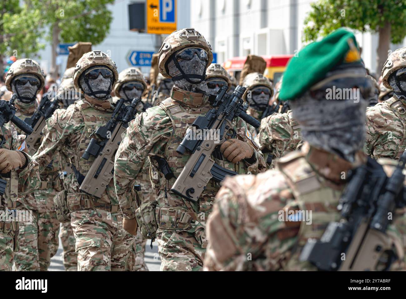 Nicosia, Cyprus - October 01, 2023: Cypriot National Guard soldiers ...