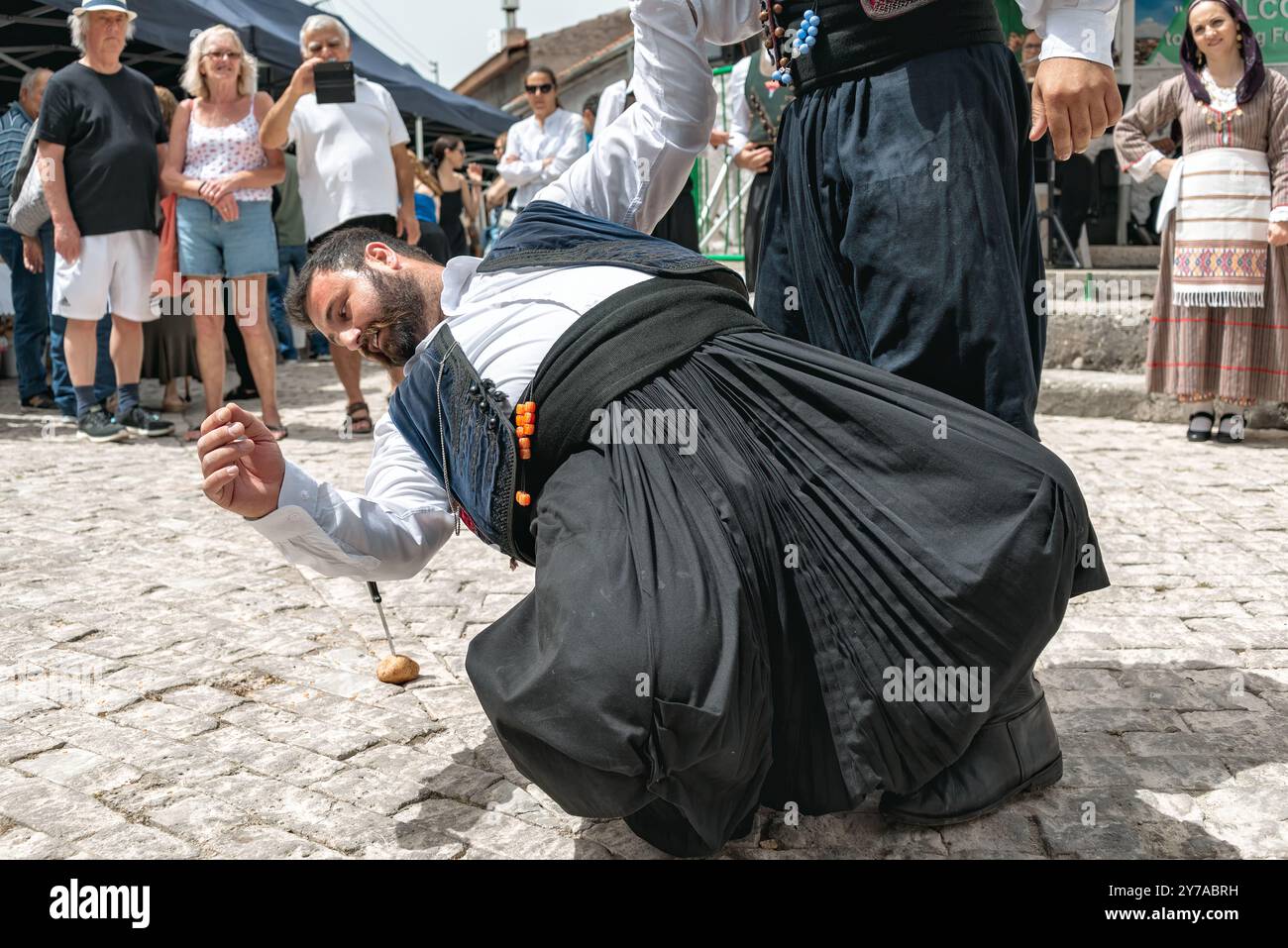 Dora (Dhora), Limassol District, Cyprus - May 28, 2023: Men in ...