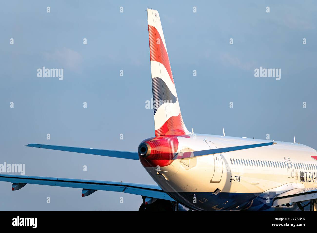 Larnaca, Cyprus - May 24, 2024: Tail of British Airways Airbus Airbus ...