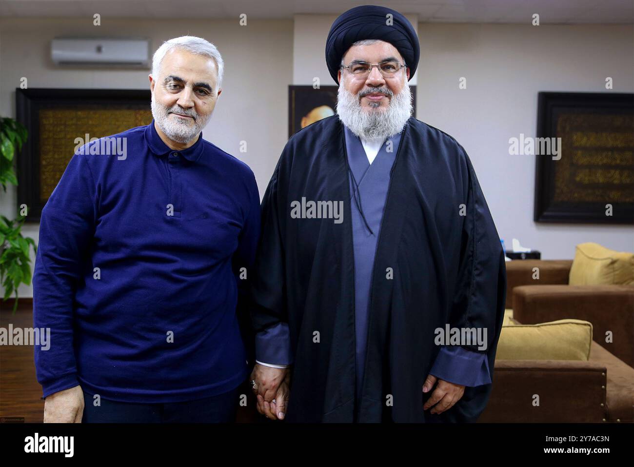 September 28, 2024, Unknown, unknown: An undated photo shows the late leader of Lebanon's ...