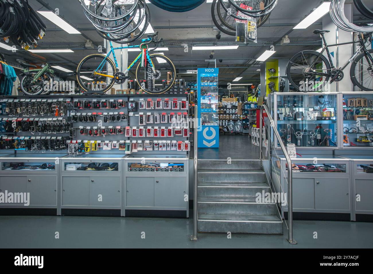 Condor Cycles bespoke bicycles interior , London , United Kingdom Stock ...