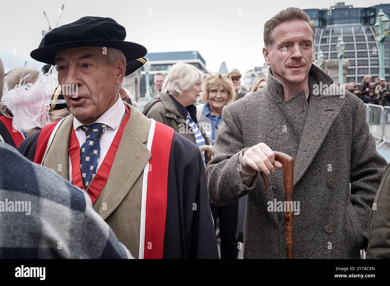 London, UK. 29th September 2024. Sheep Drive across Southwark Bridge ...