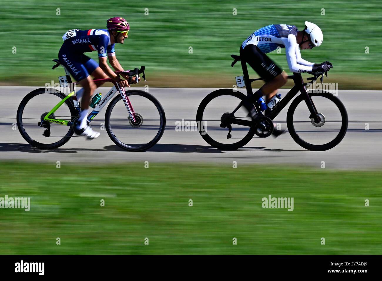 Zurich, Switzerland. 29th Sep, 2024. Panamanian Roberto Gonzalez and ...