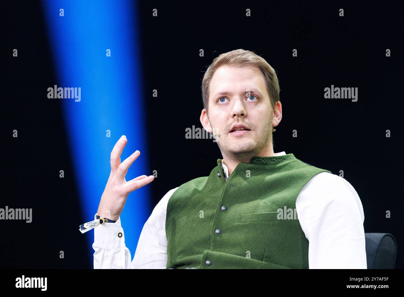 Munich, Germany. 29th Sep, 2024. Daniel Metzler, CO Founder & CEO of ...