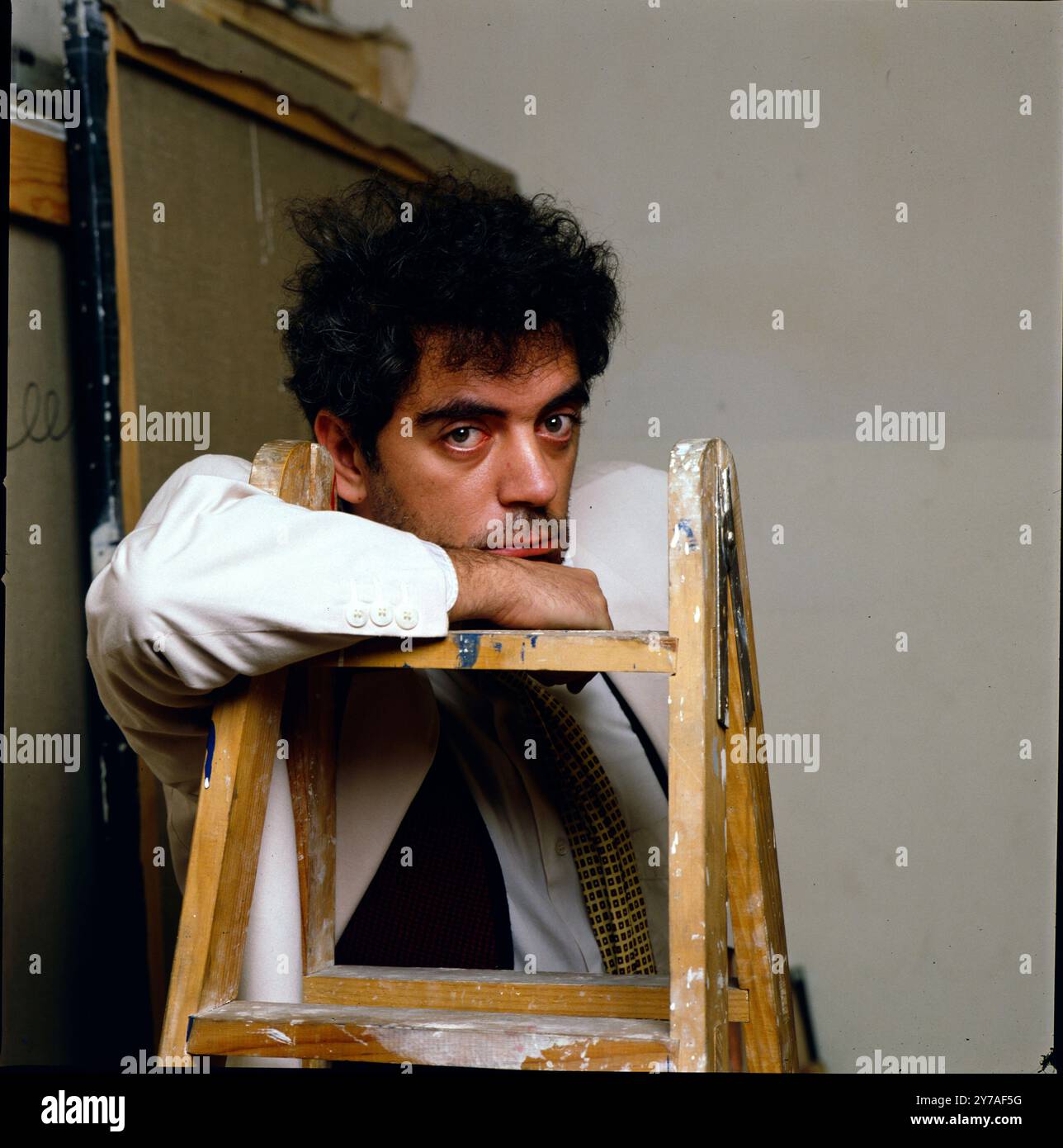 November 1989. Portrait of the painter Ceesepe. Credit: Album / Archivo ...