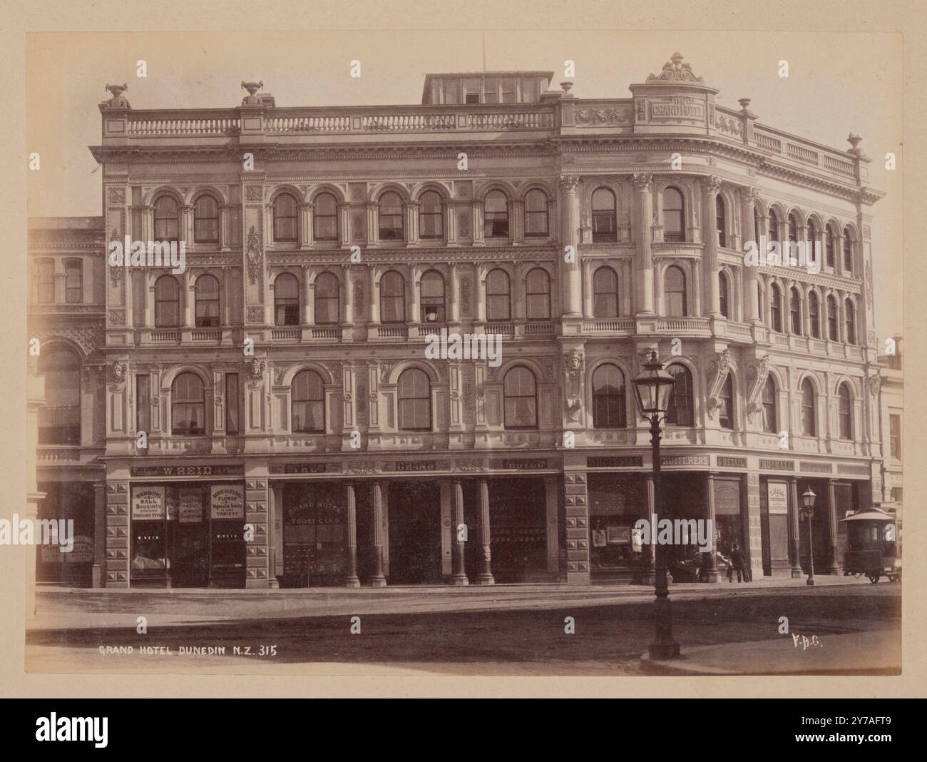 The Grand Hotel, Dunedin, New Zealand. Historical Archive Photograph of ...