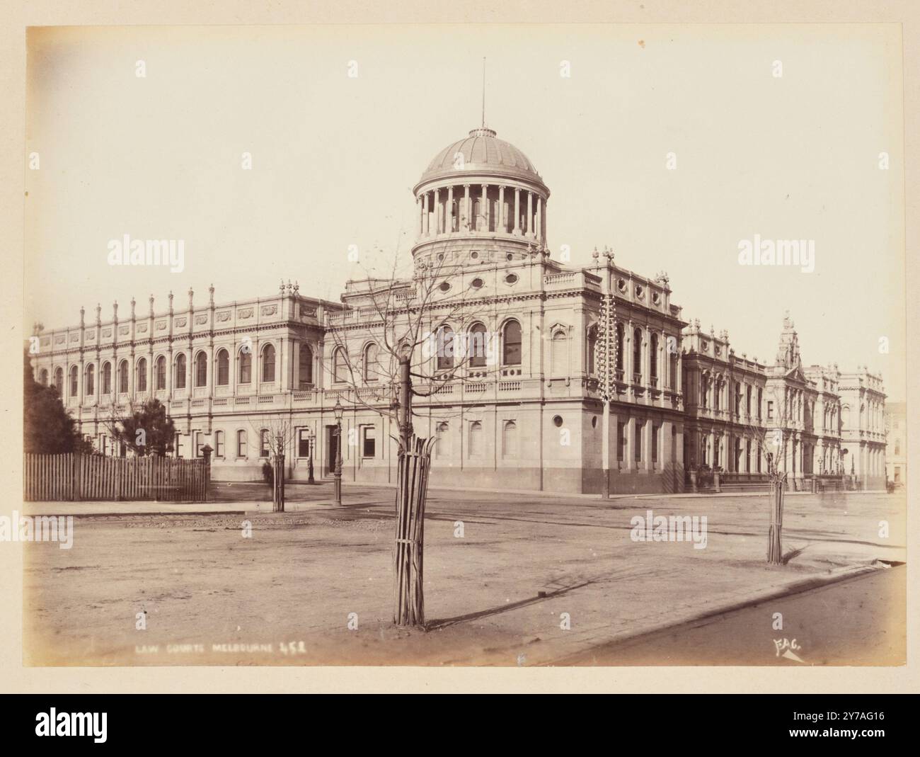 The Law Courts building in Melbourne, Australian. Historical Archive ...